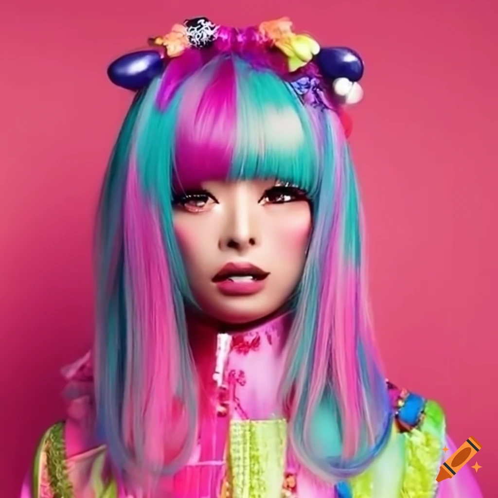 Kyary Pamyu Pamyu In Vibrant Decora Fashion On Craiyon