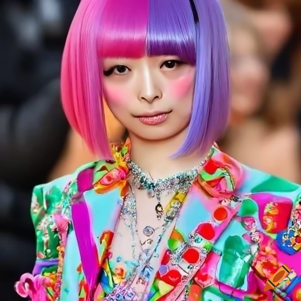 Kyary Pamyu Pamyu in a vibrant and confident pose on Craiyon