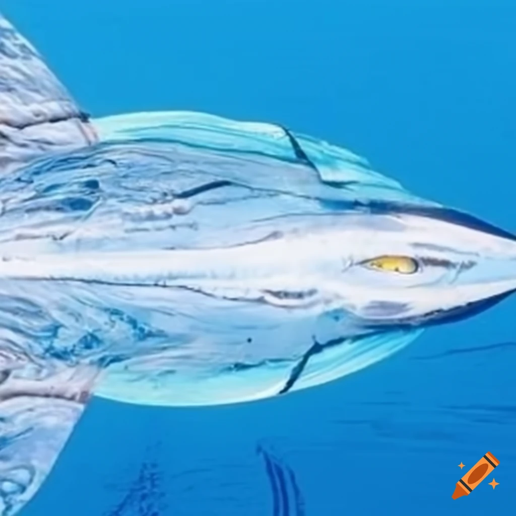 Frutiger aero design with water and fish elements