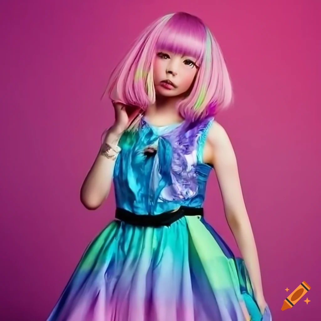 Kyary Pamyu Pamyu in a vibrant and confident pose on Craiyon