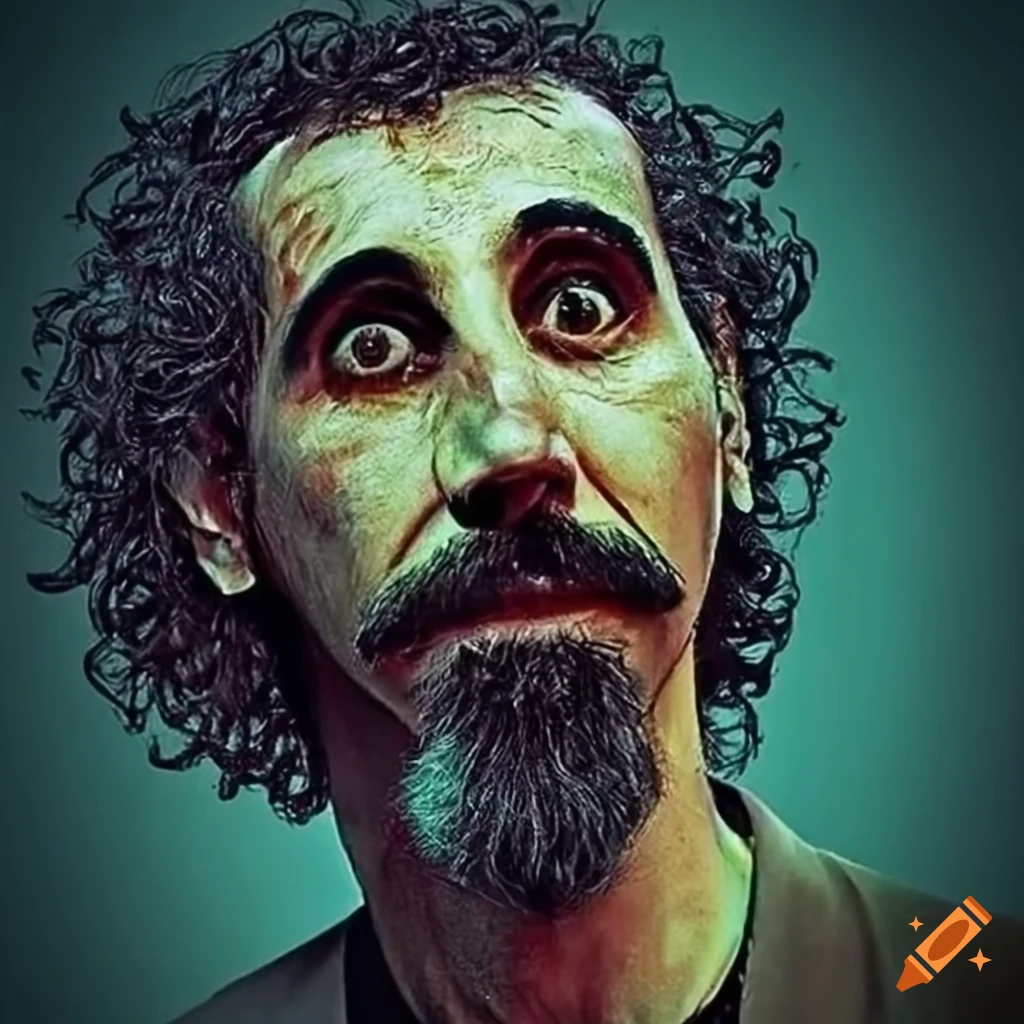 Portrait of serj tankian on Craiyon