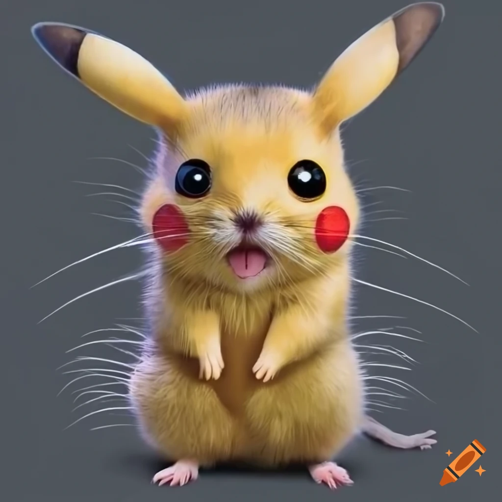 Photorealistic Pikachu on Craiyon