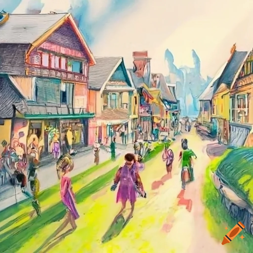 Image of a happy community on Craiyon