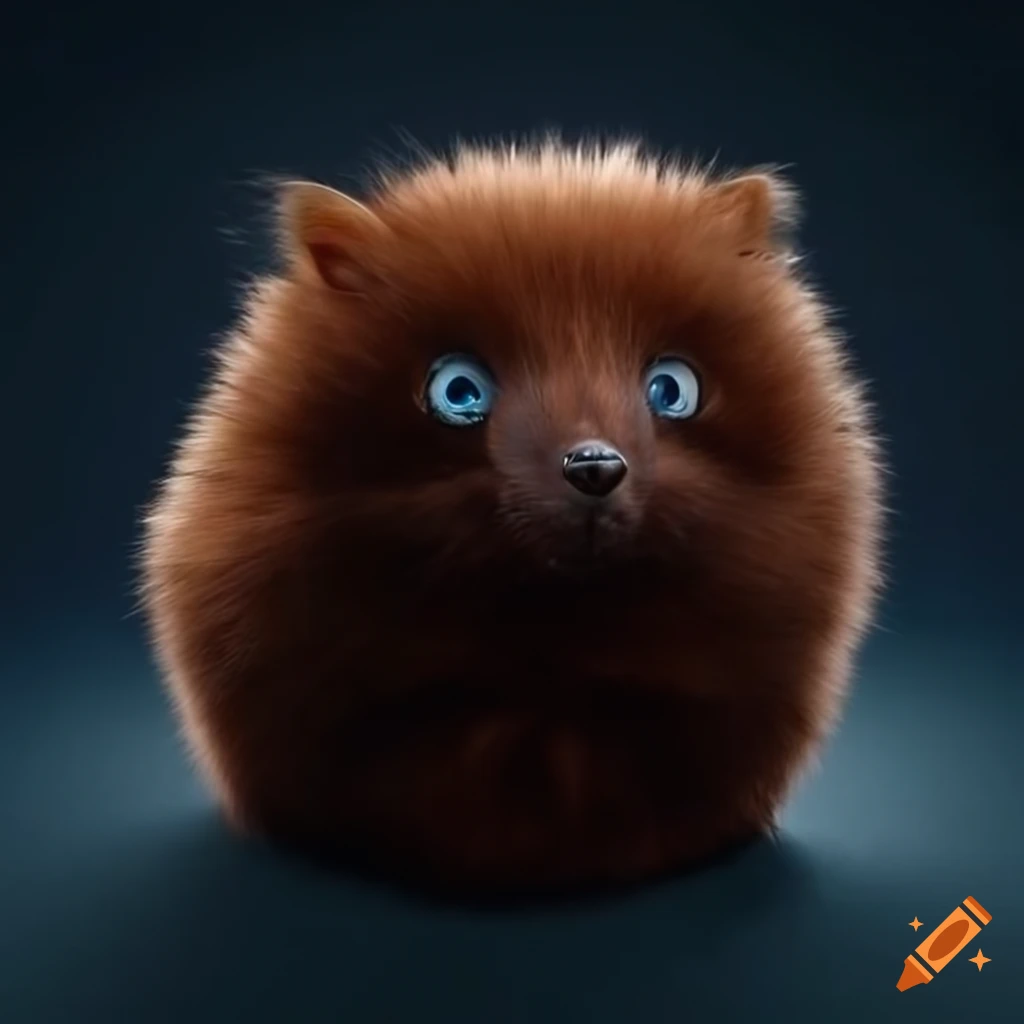 Cute furball on Craiyon