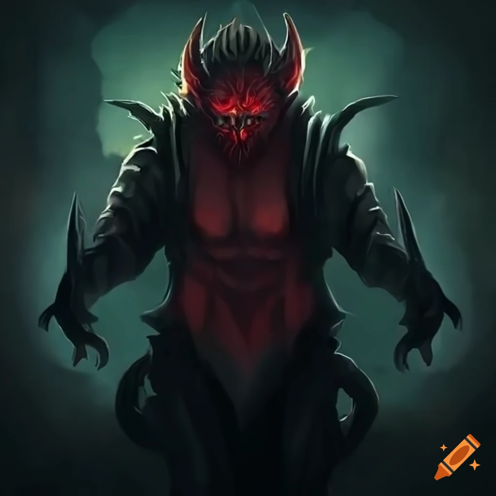 Illustration of a technical support demon on Craiyon