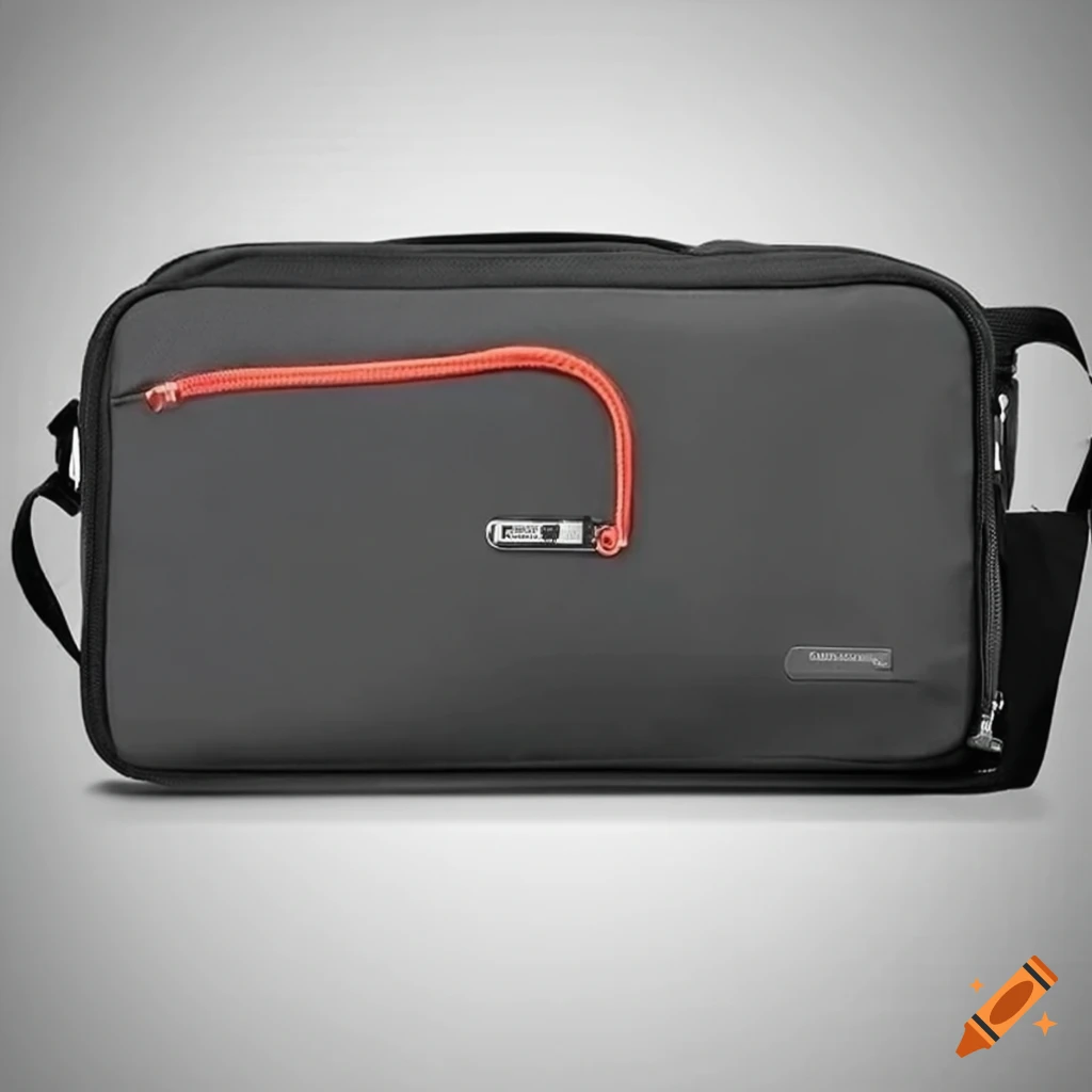 Laptop bag with built-in gps tracker on Craiyon