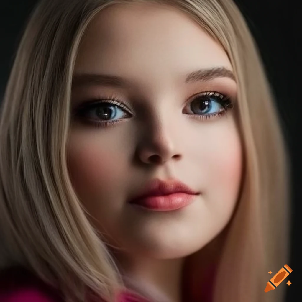 Detailed portrait morphing of Mabel Pines and Chloe Bourgeois on Craiyon