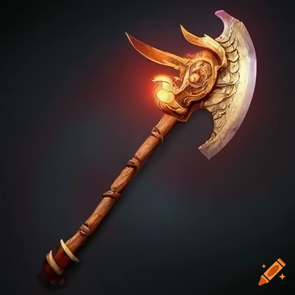 Mythic axe on Craiyon
