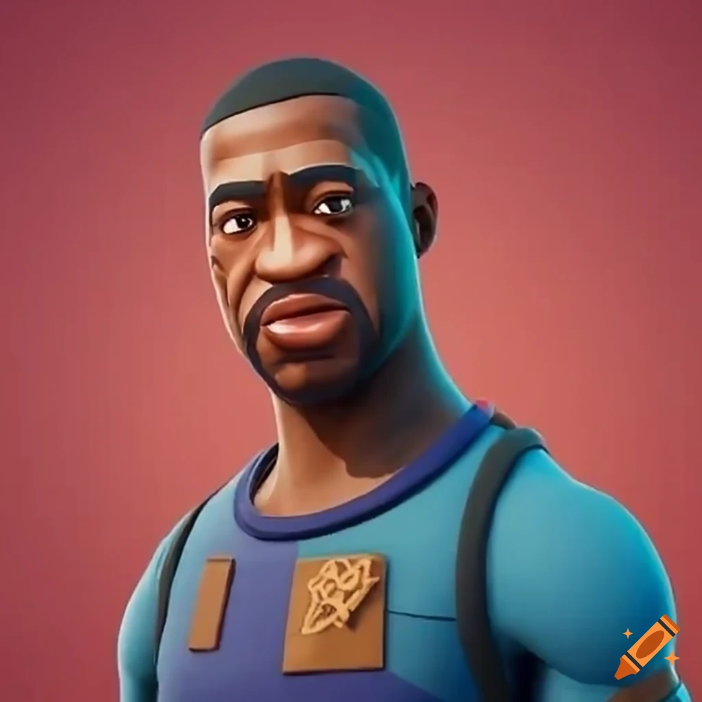 Representation of george floyd in fortnite on Craiyon