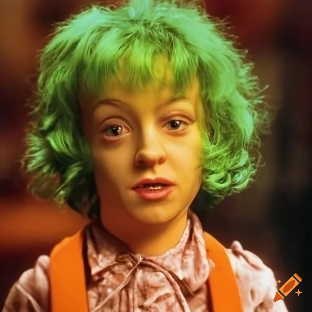 Oompa Loompa character from Willy Wonka's Chocolate Factory on Craiyon