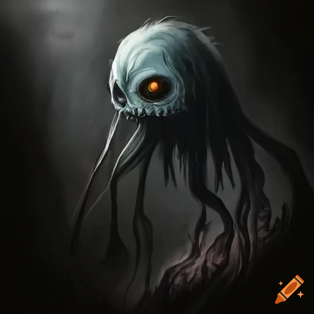 Image of a creepy mist monster on Craiyon