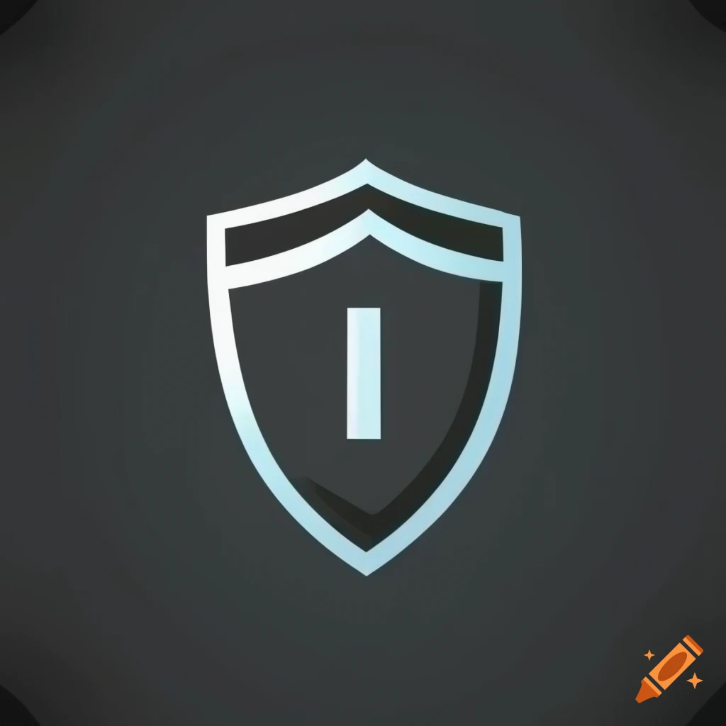 2d shield logo design on Craiyon