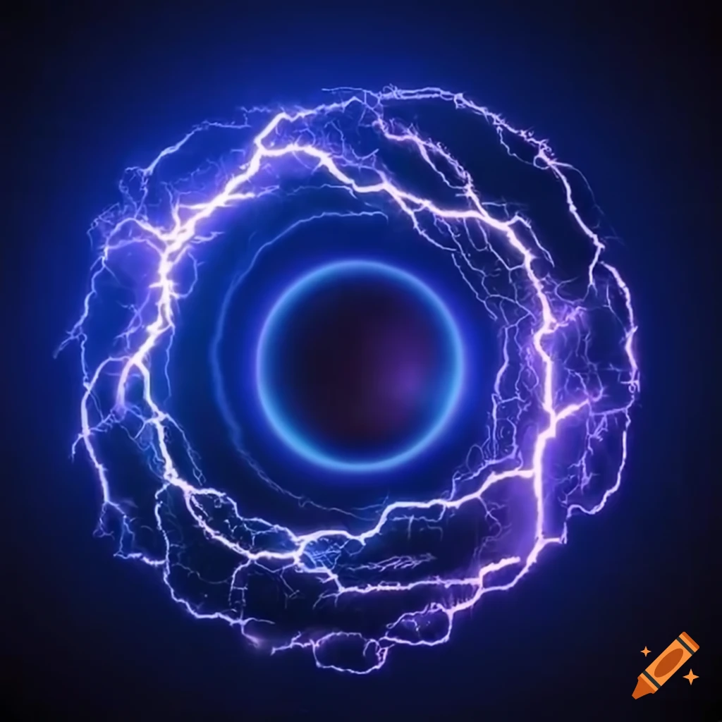 Artistic representation of an electrifying sphere on Craiyon