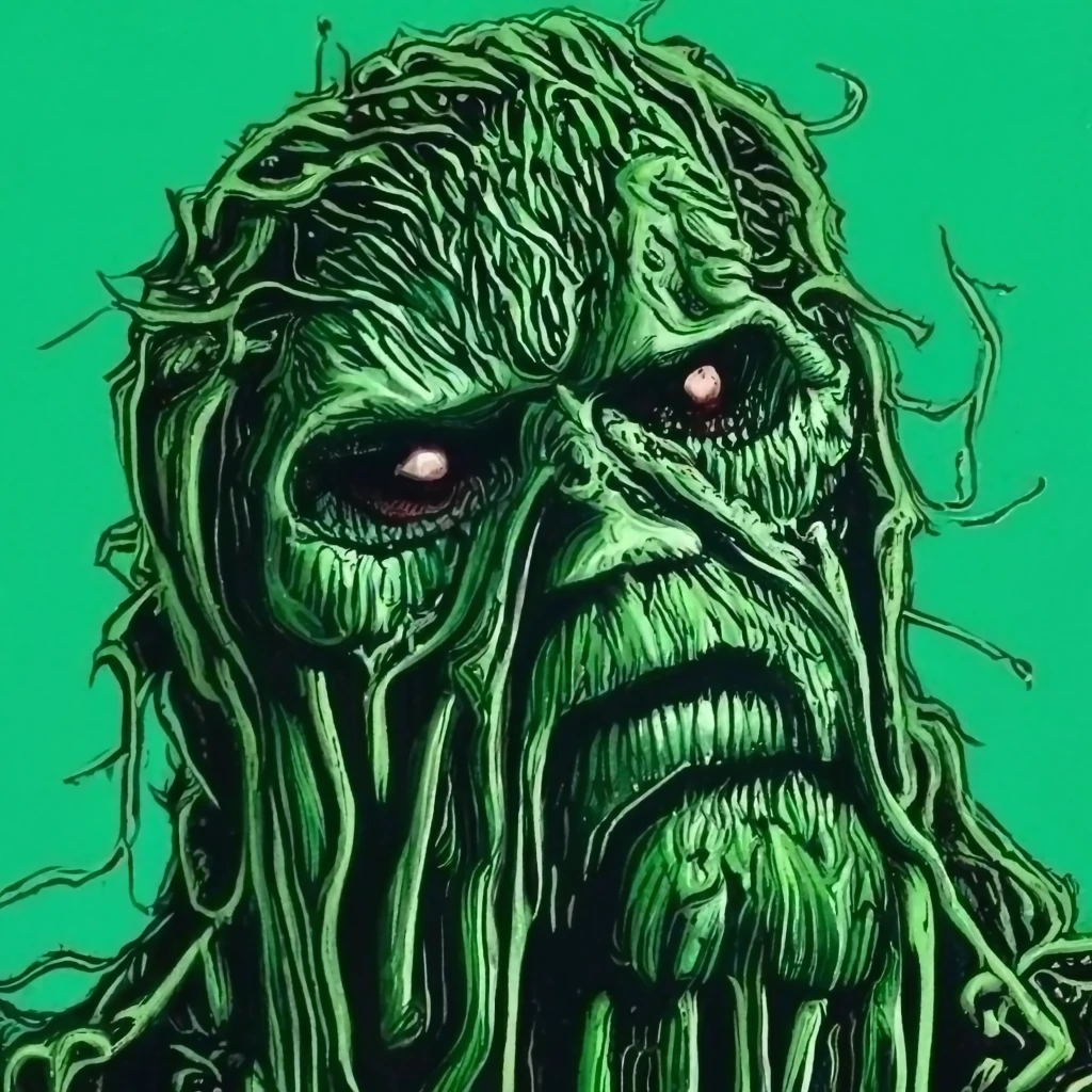 Close up of a sea foam green linocut artwork