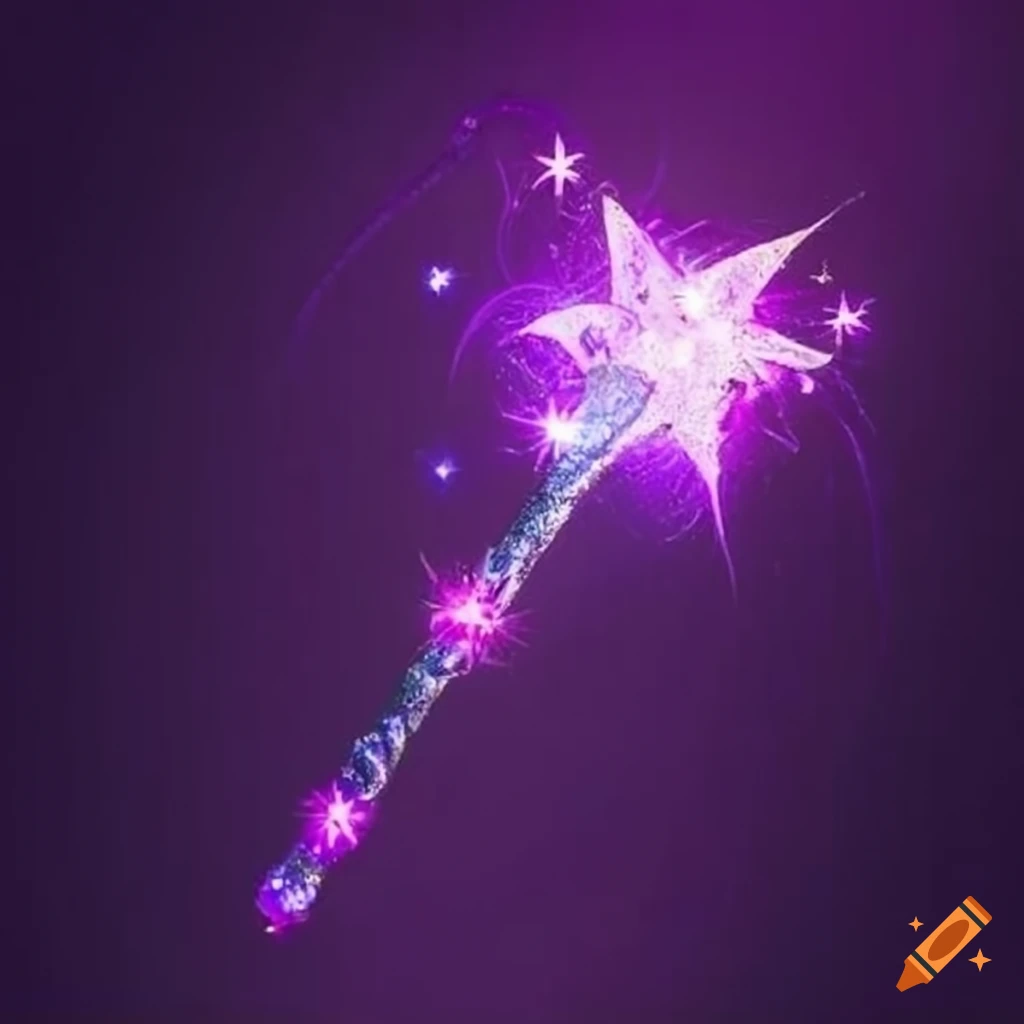 Purple magic wand store