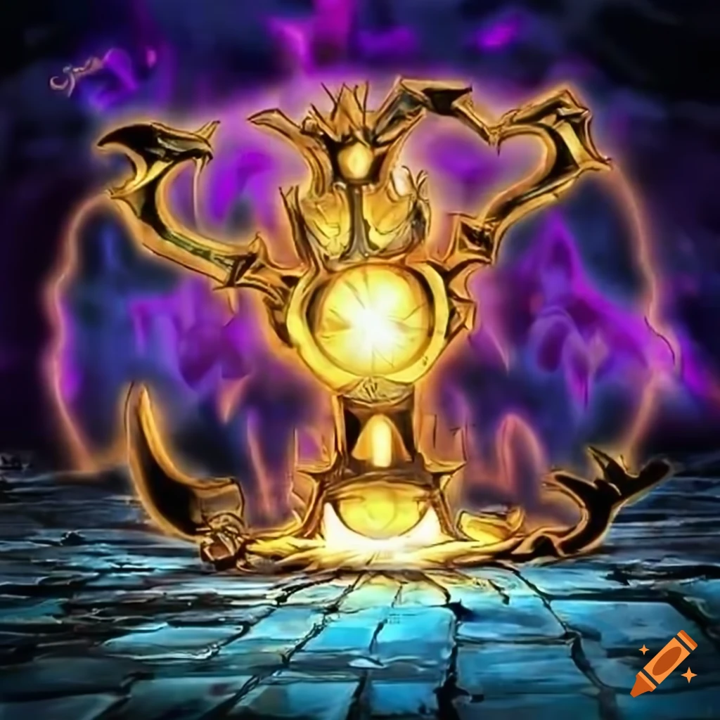 Ritual spell for Yu-Gi-Oh! card game on Craiyon