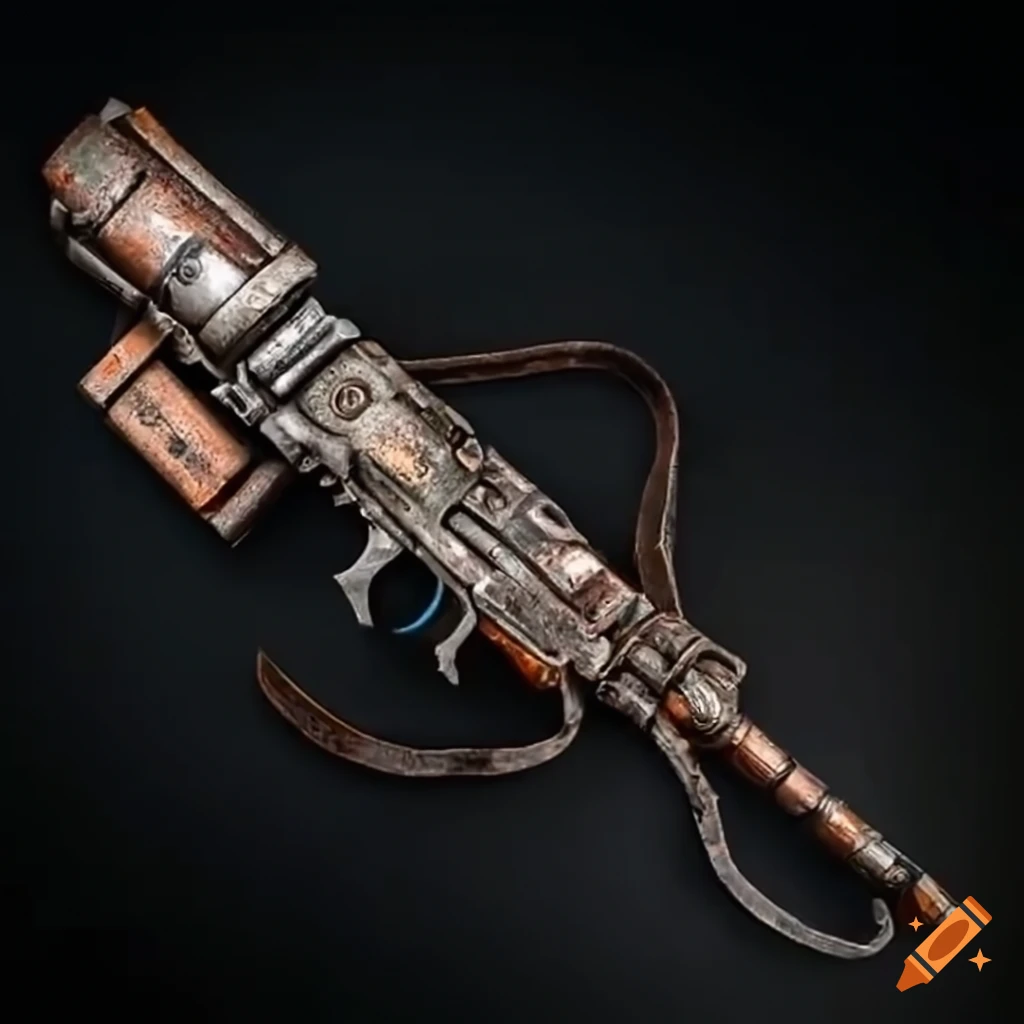 Fallout game weapon illustration on Craiyon