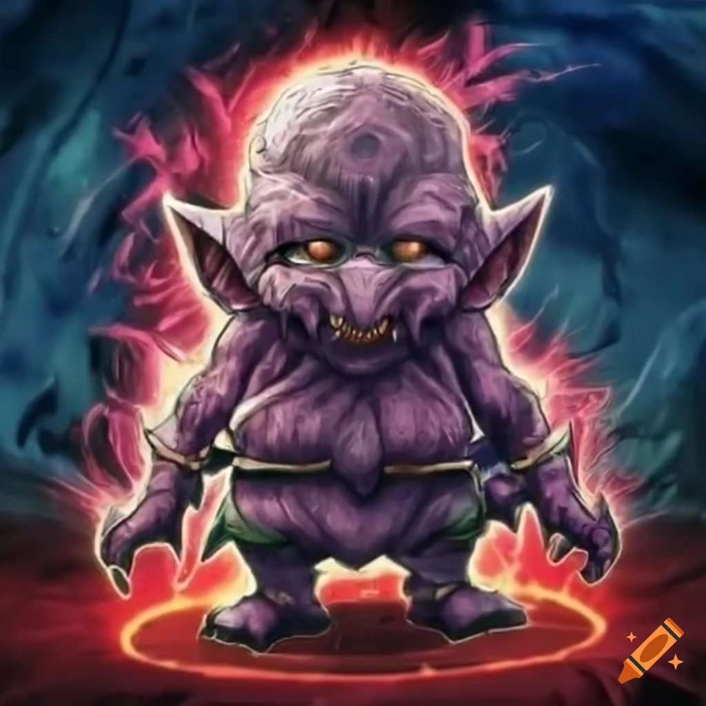 Yu-Gi-Oh! gnome monster card on Craiyon
