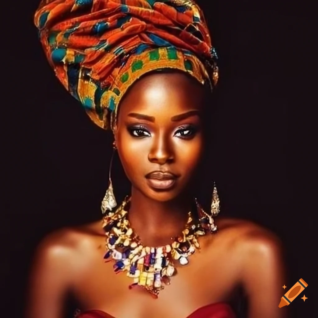 Beautiful woman from ghana on Craiyon