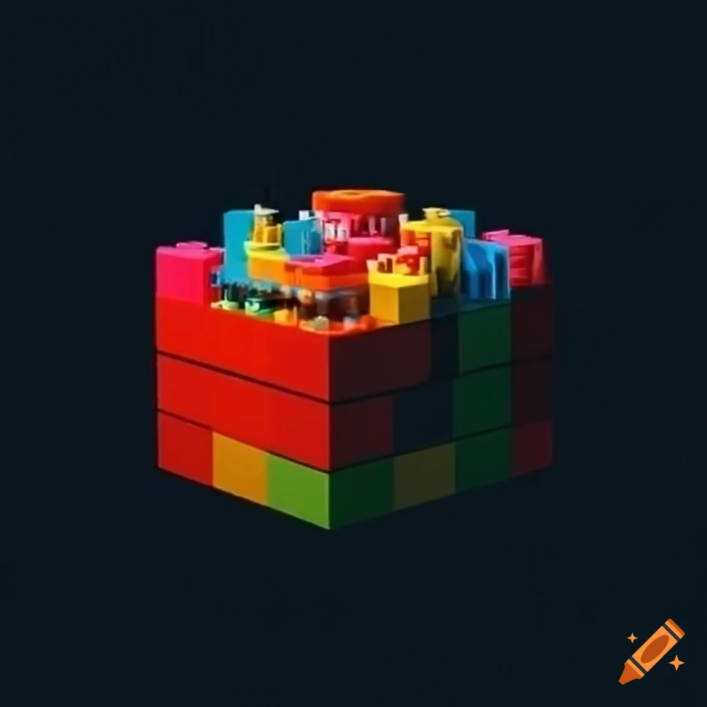 Logo for YouTube channel about LEGO construction and smashing on Craiyon