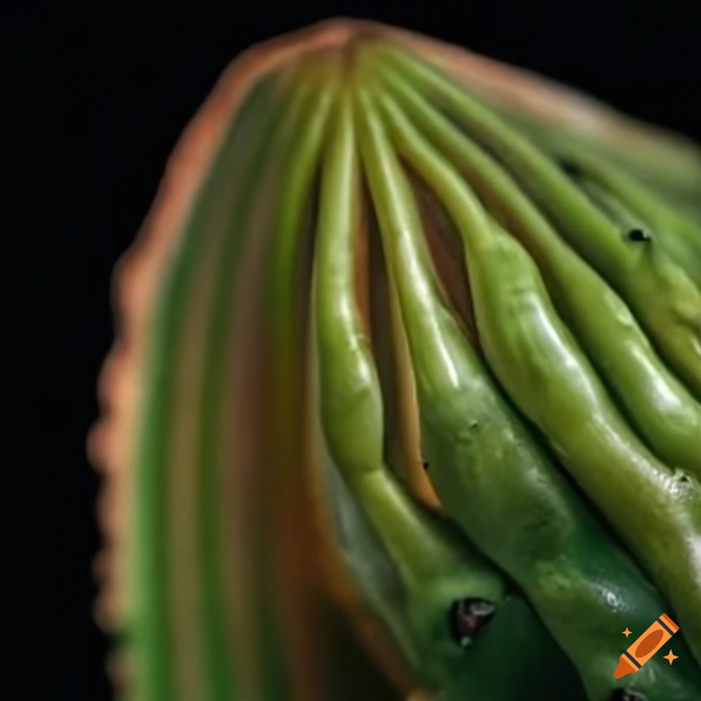 Artwork of vegetable creatures in a forest