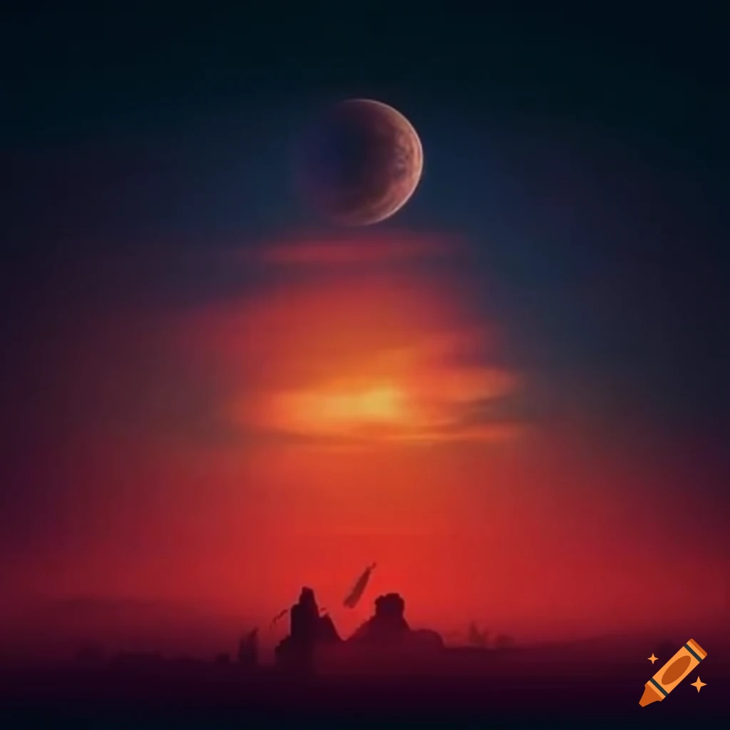 Fantasy illustration of rat Gods flying in a colorful sky on Craiyon