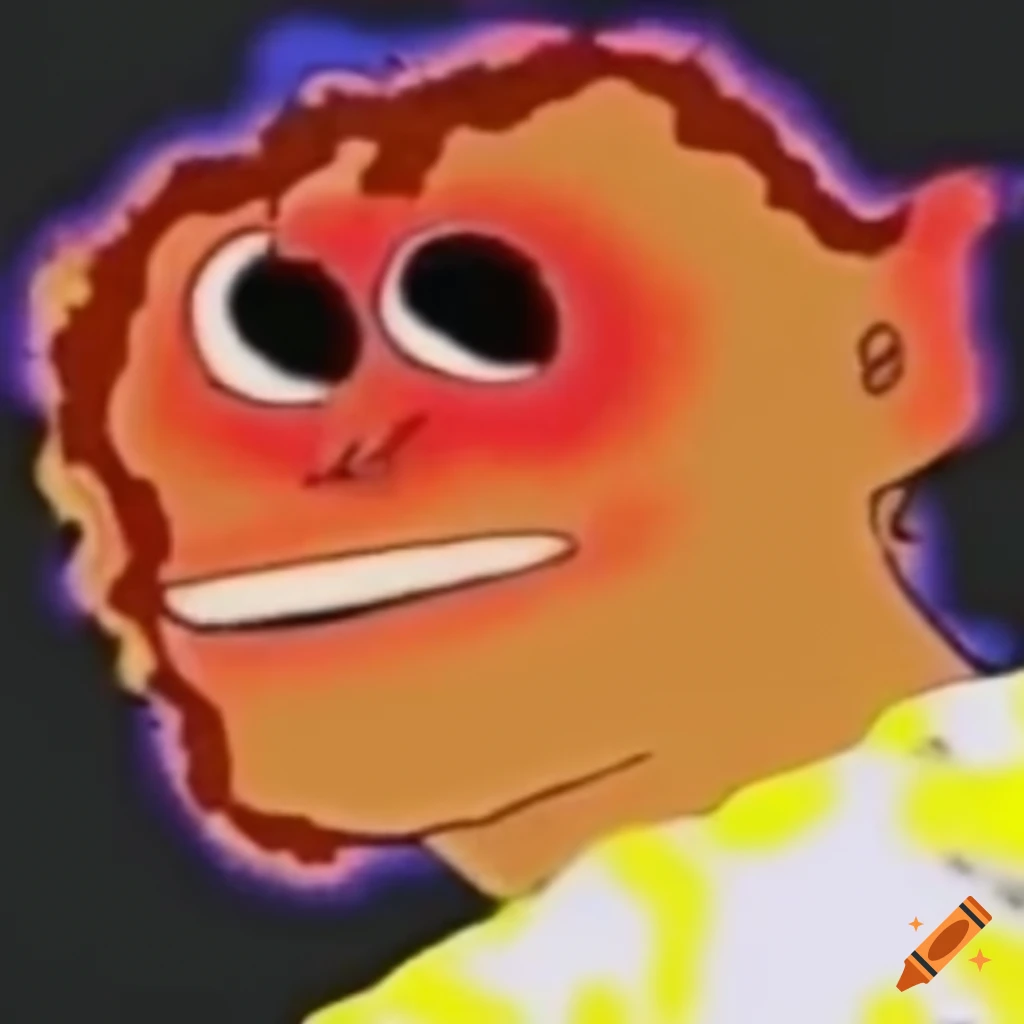 Profile picture with deep fried meme pride theme on Craiyon