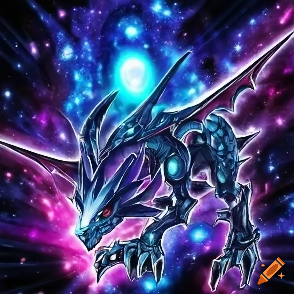 Detailed artwork of a Galaxy Dragon with Photon Eyes on Craiyon