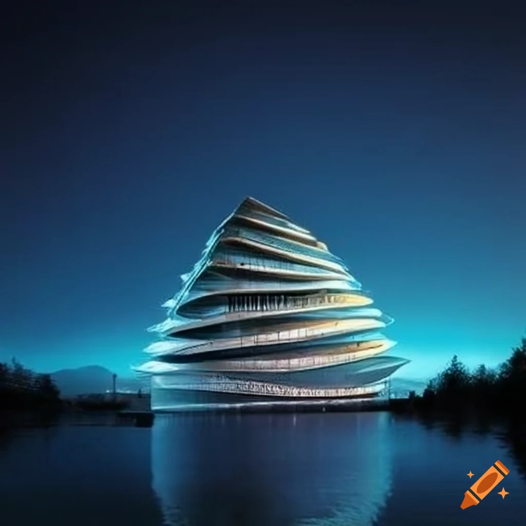 Image of an interesting architecture on Craiyon