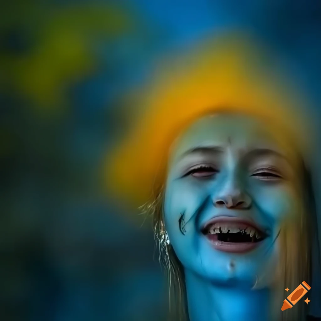 Surreal artwork of a crying teeth goddess on Craiyon