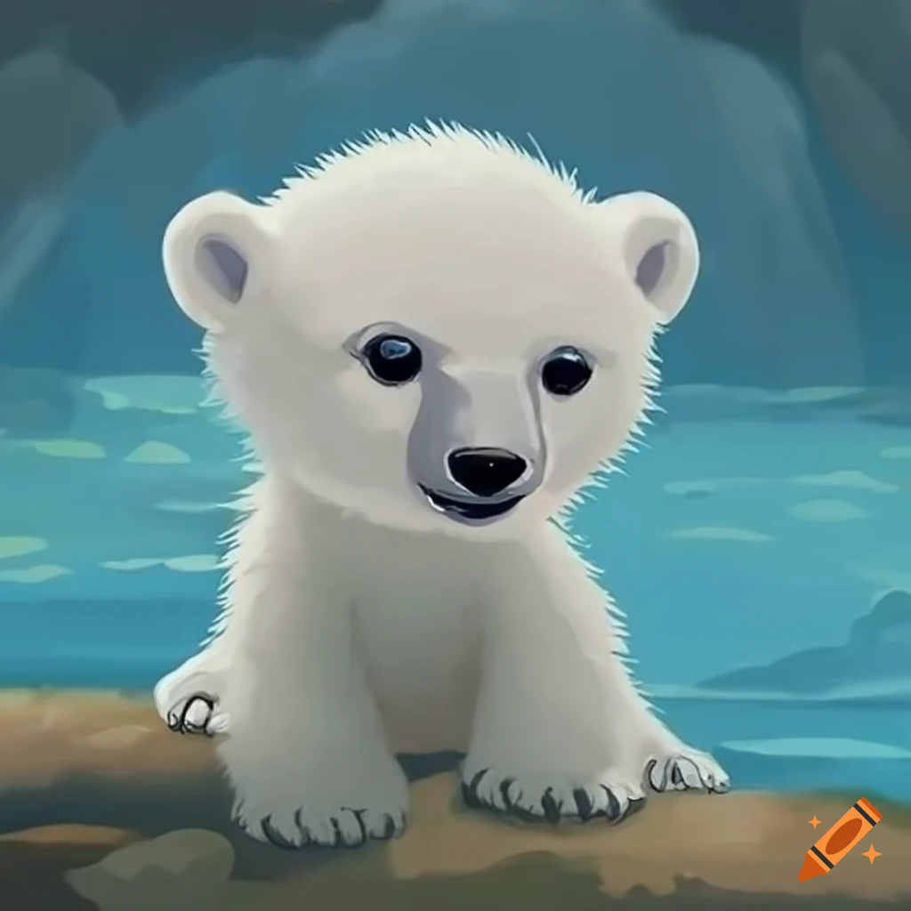 Cute Cartoon Baby Polar Bear 10 Polar Bear Ideas Polar Bear Animal