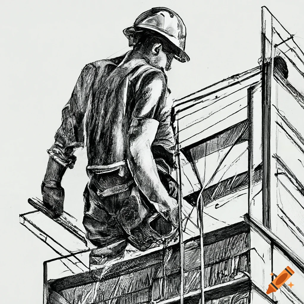 Gallery of construction workers artwork on Craiyon