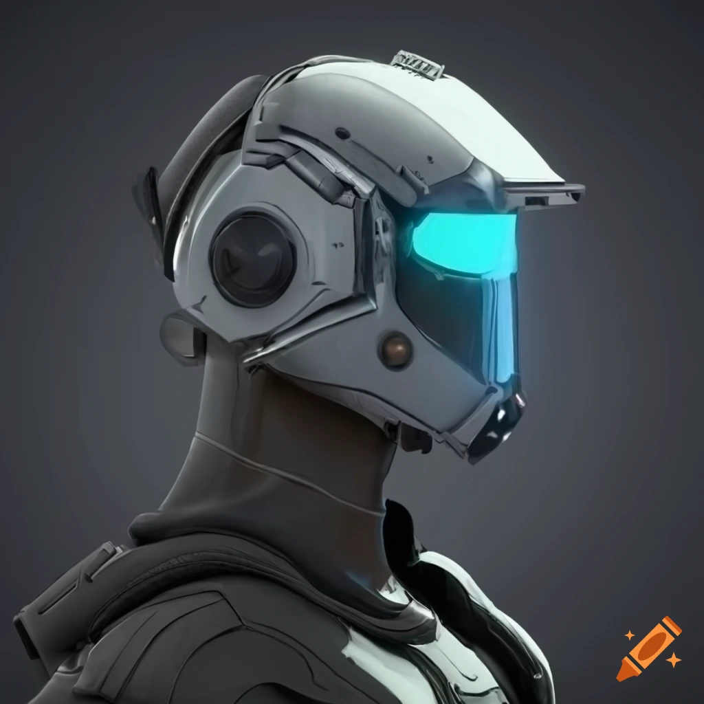 Futuristic Space Helmet