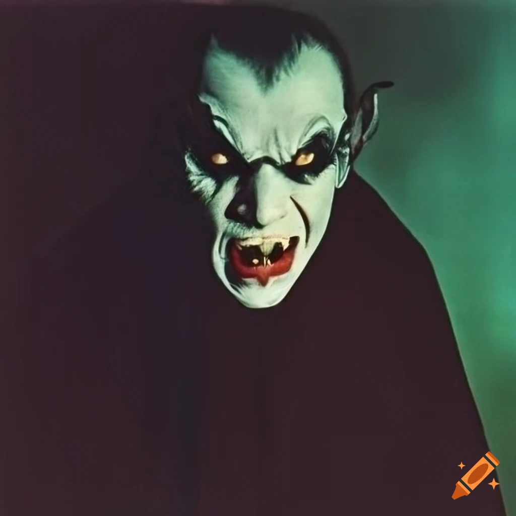 Vampire from the 1960s in a vintage photo on Craiyon