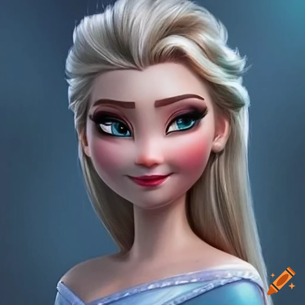 Enhanced 4K portrait of Elsa transforming into Mulan on Craiyon