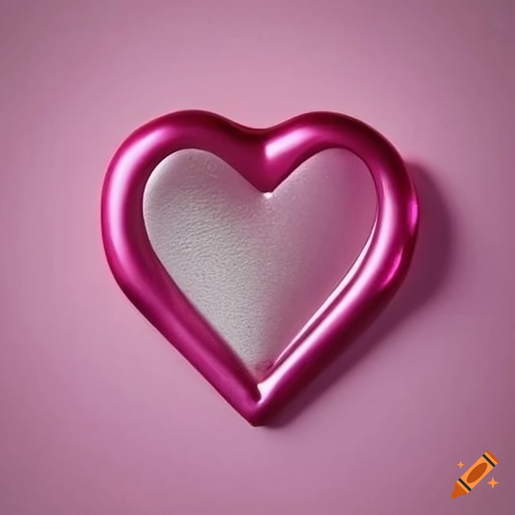 White wax seal with metallic pink heart