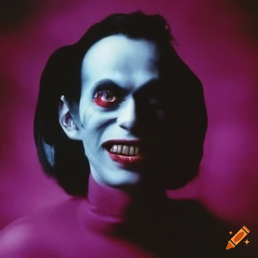 Analog color photo of a vintage vampire on Craiyon