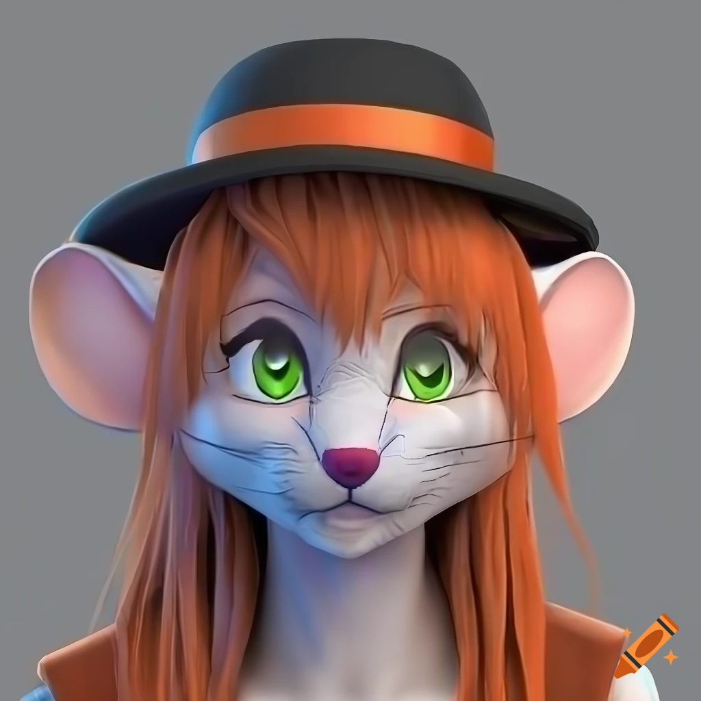3d Model Of A Female Anthro Mouse Fencer On Craiyon