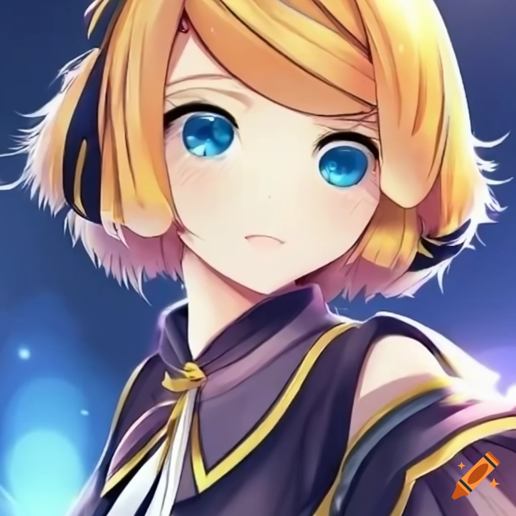 Sharp and high-quality image of rin kagamine