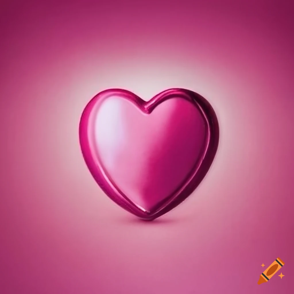 White wax seal with pink heart stamp