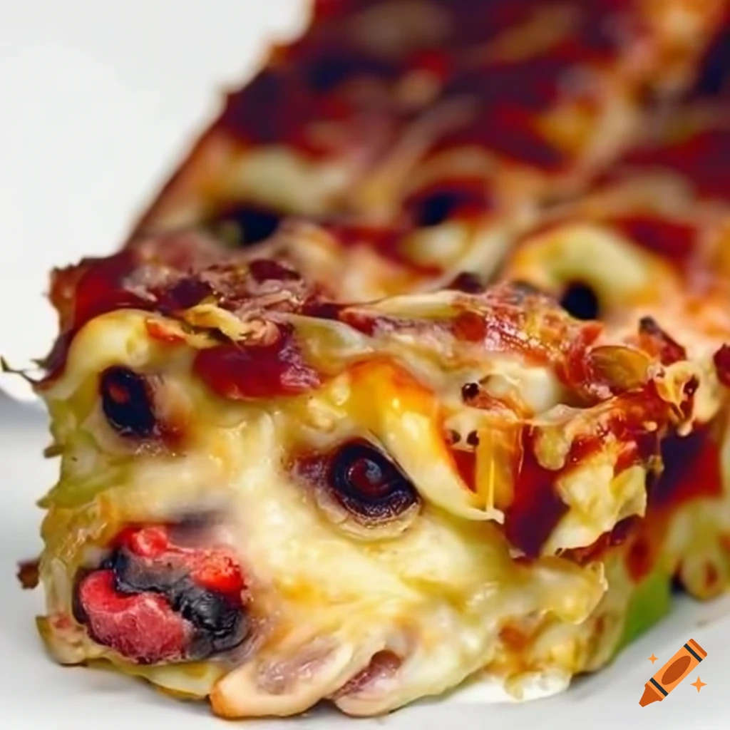 Delicious homemade dog lasagna