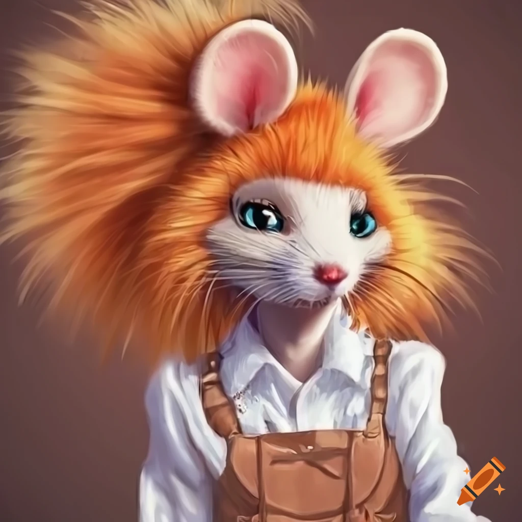 Art of a female mouse in cowboy attire