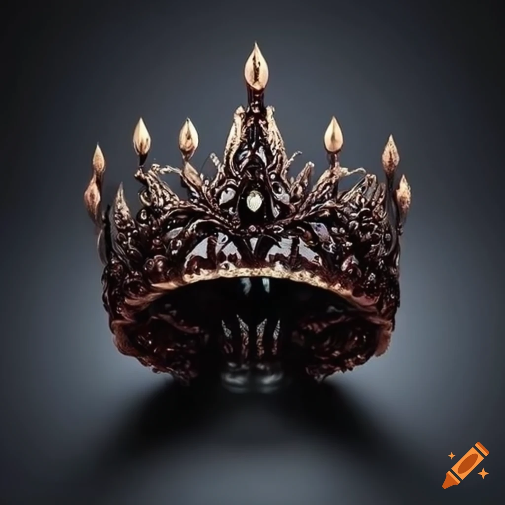 Intricate and haunting crown with dark details