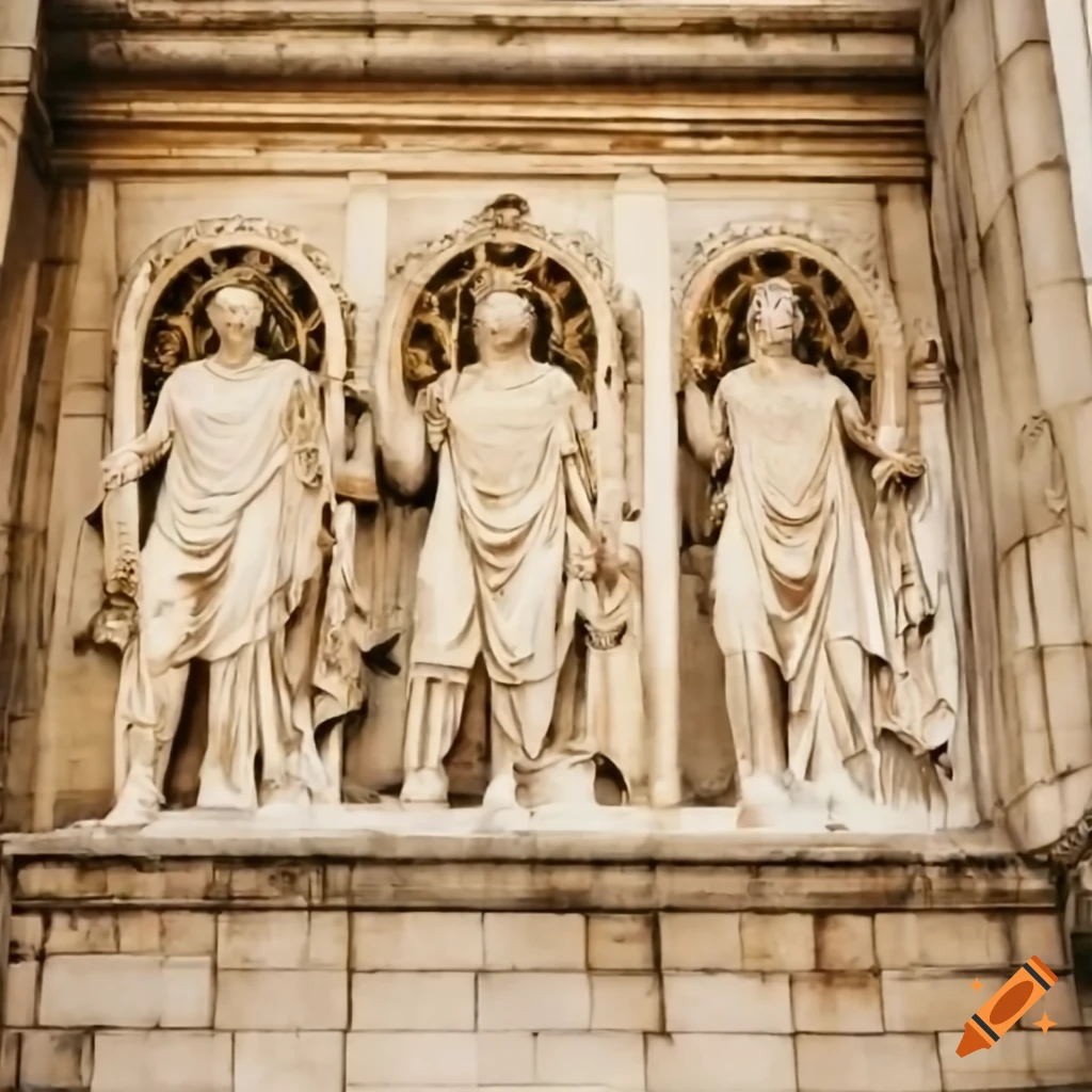 Jewish angels on top of the temple of solomon