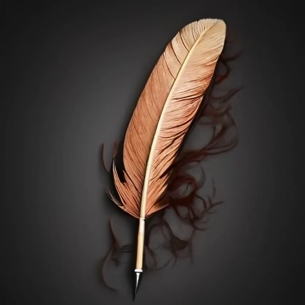 Quill pen for elegant writing on Craiyon