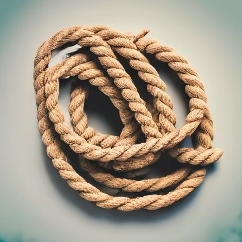 50 feet of rope on Craiyon