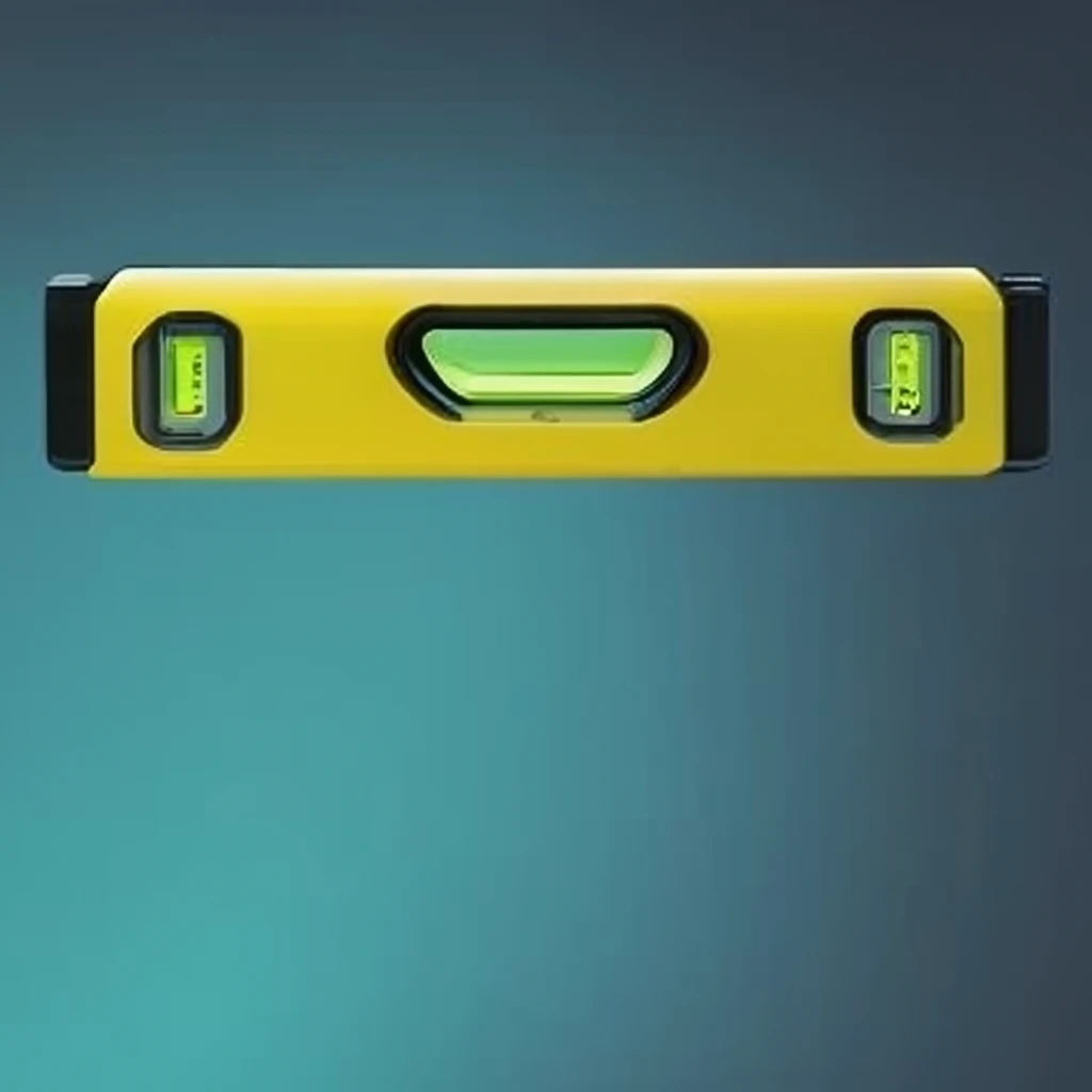Yellow level tool for precise measurements on Craiyon