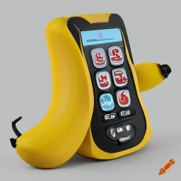 Banana-shaped cell phone for fun conversations