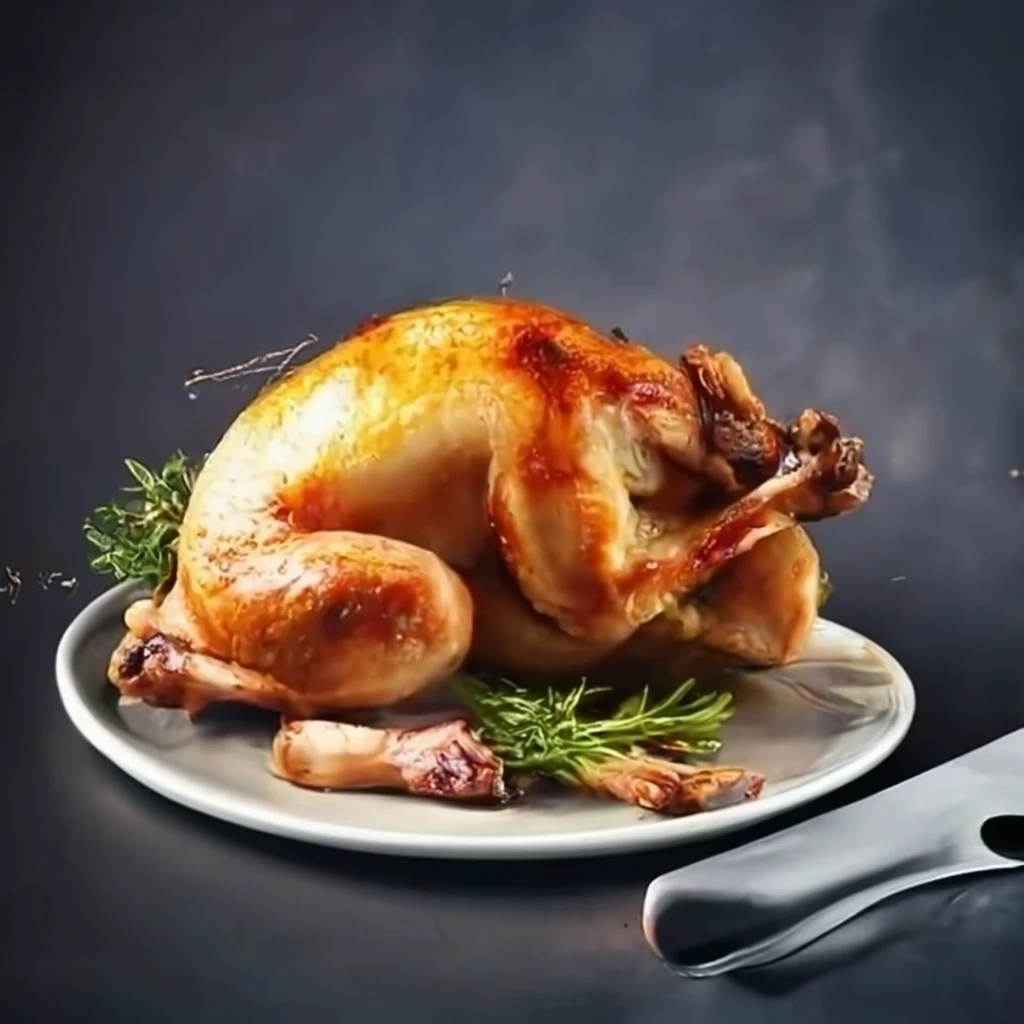 Delicious cooked chicken on Craiyon