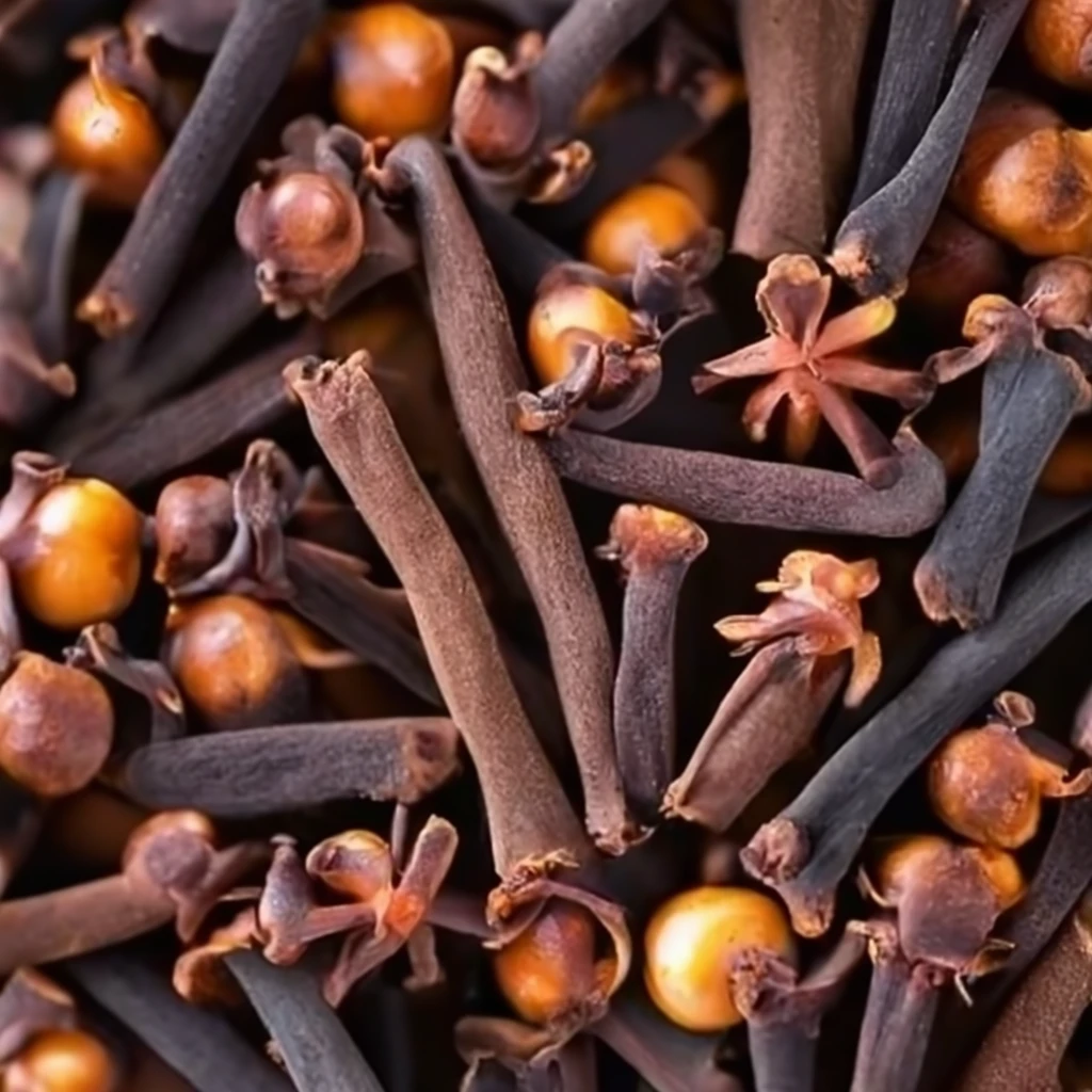 Close-up of cloves on Craiyon